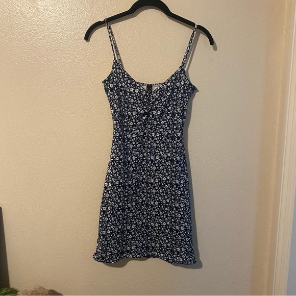 Windsor | Dresses | Navy Blue Floral Mini Bodycon Dress | Poshmark